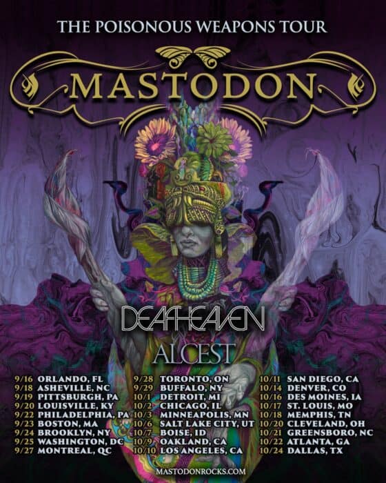 Mastodon Announce North American Tour With Deafheaven And Alcest ...